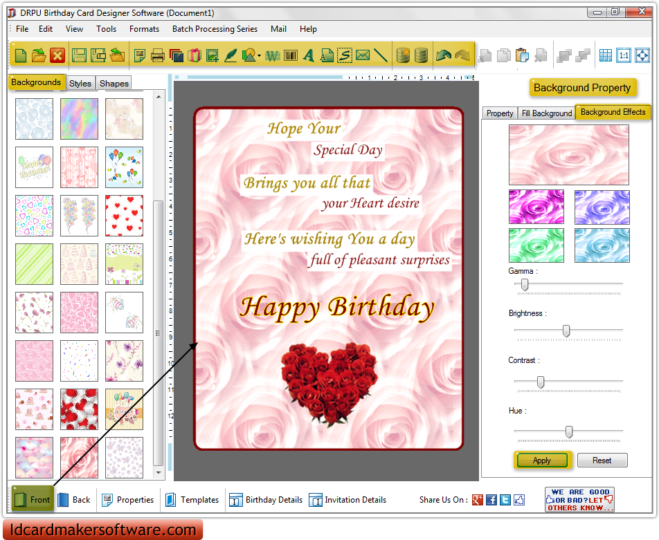 Birthday Cards Maker Software To Make B day Cards For Dad Mom And Kids