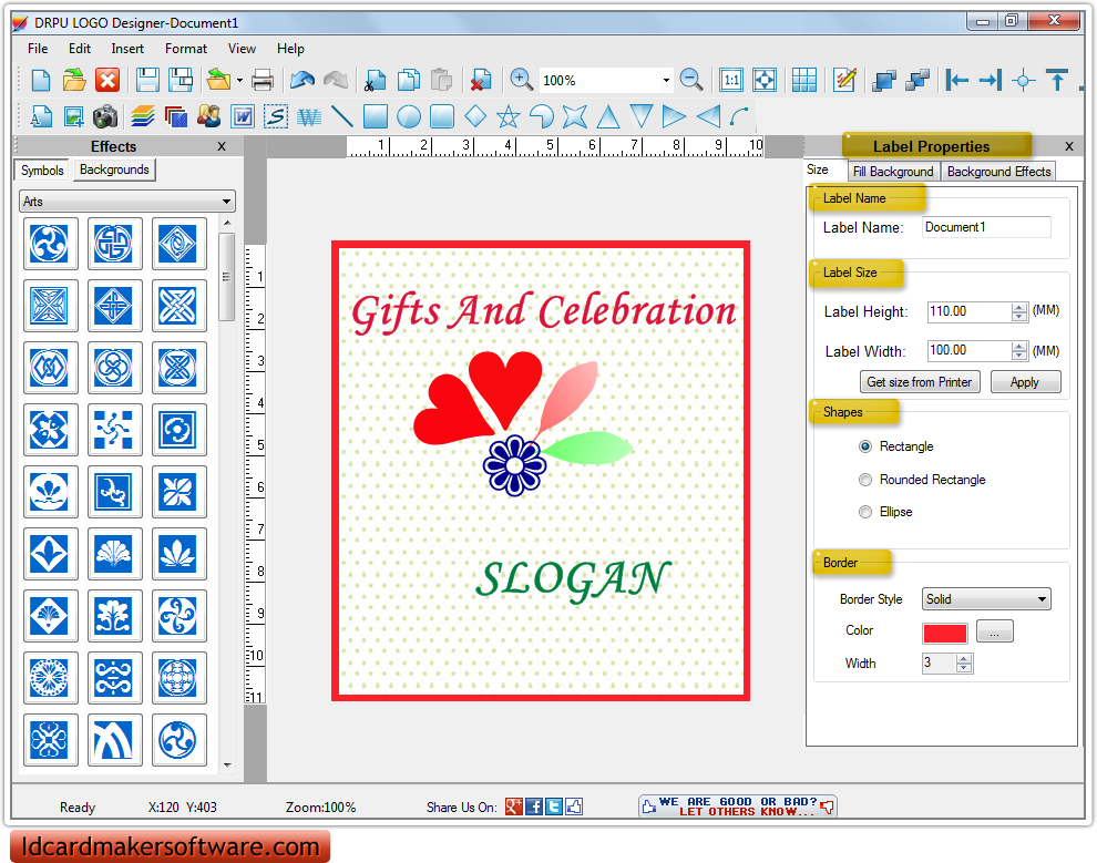 Logo Maker Software to create business logo templates icons images